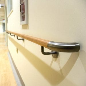 Hospital Interior Design - Wall Coverings and Hand Rails