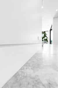 Modern Minimalist Home Featuring Intrim Shadowline® Skirting